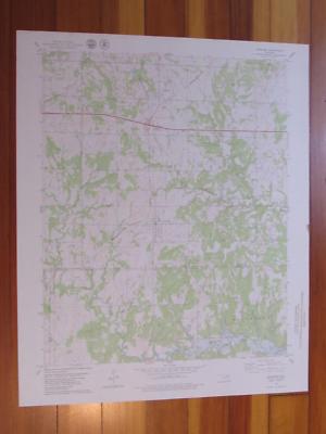 Jennings Oklahoma 1979 Original Vintage USGS Topo Map | eBay
