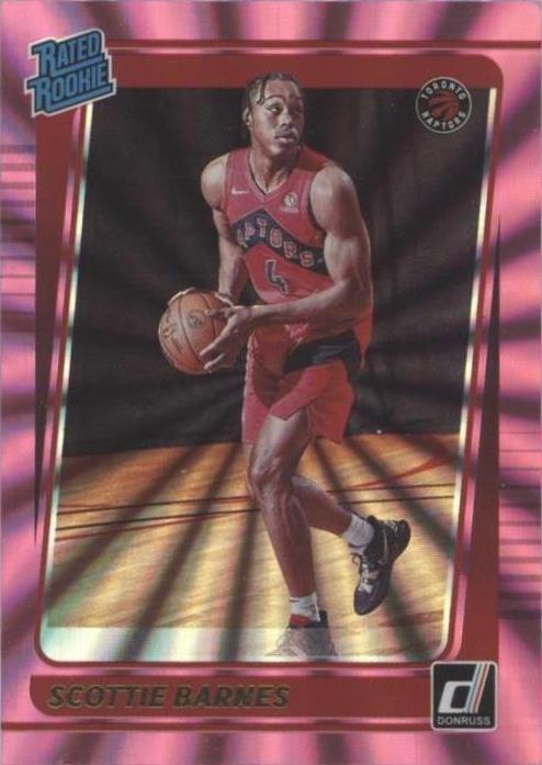 2021-22 Panini Donruss - Rated Rookie Scottie Barnes #236 Holo Pink ...