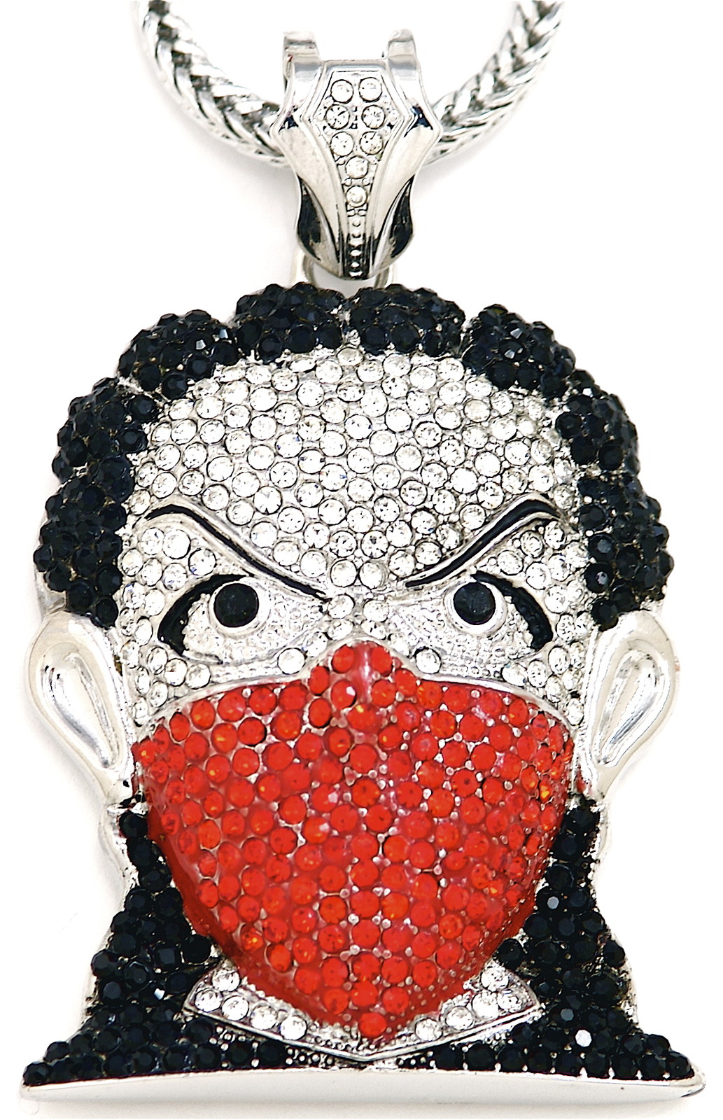 Mask Goon New Pendant Necklace with 36 Inch Franco Style Chain Hip Hop ...