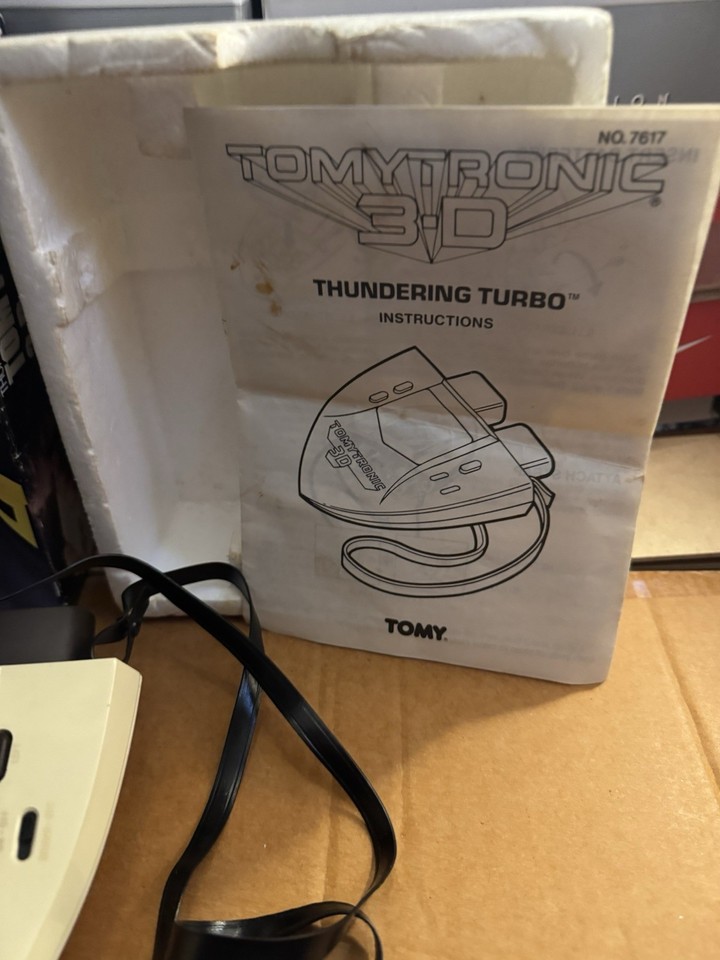 Tomytronic 3D Thundering Turbo Racer Handheld Game 80s In Box And ...