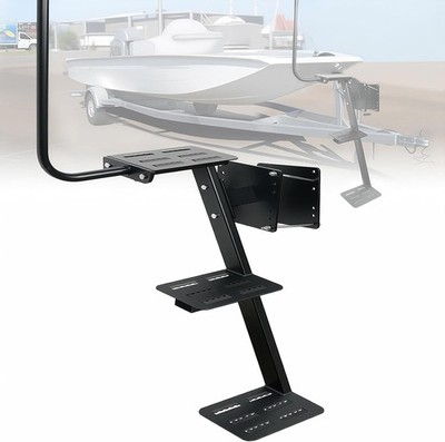 Heavy Duty Boat Trailer Steps,3 Steps Boat Trailer Tongue Steps Ladder ...