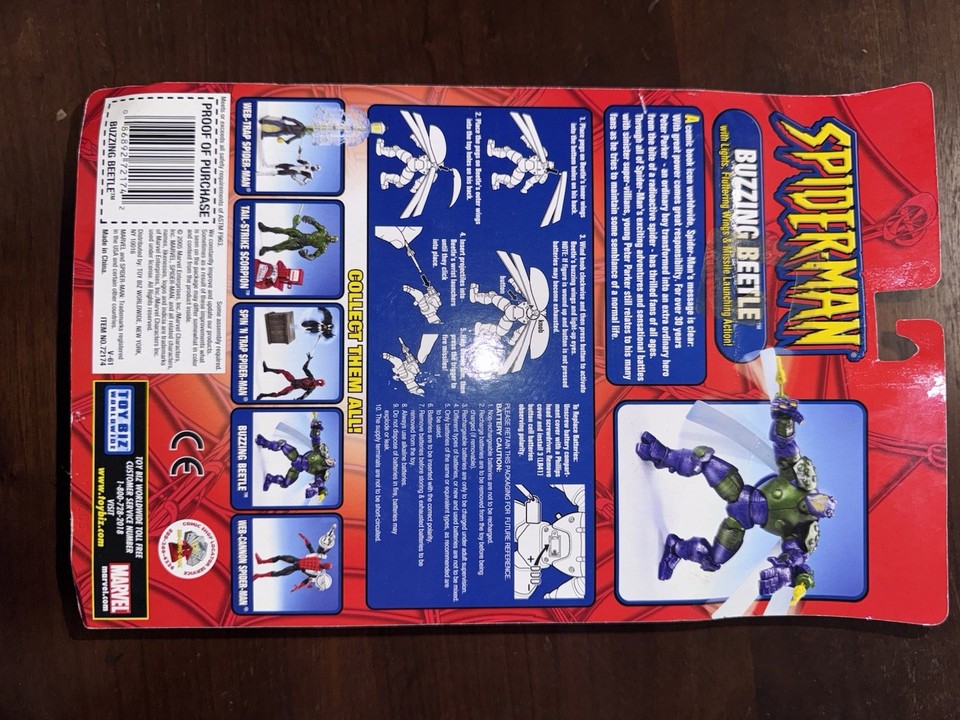 NEW! Spider-Man Tail-Strike Scorpion Action Figure with Stinger Toy Biz ...