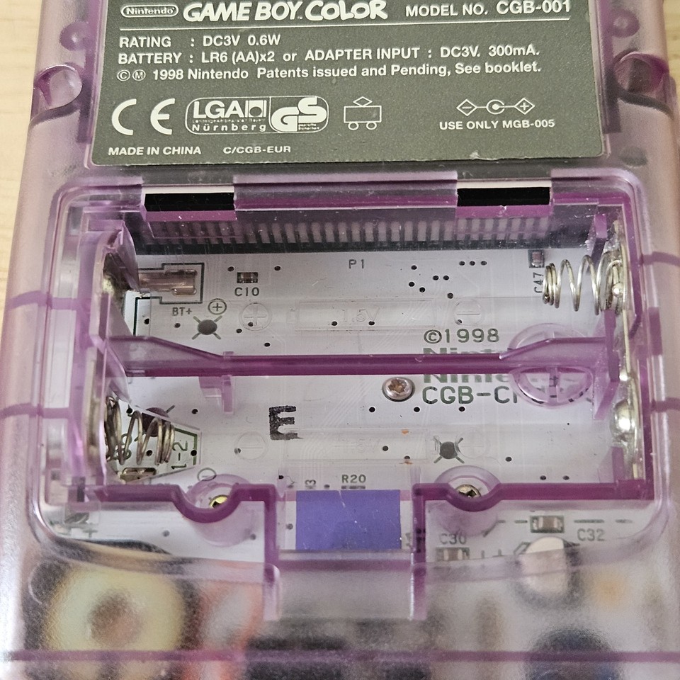 Nintendo Gameboy Colour GBC Clear Atomic Purple Console System | eBay UK
