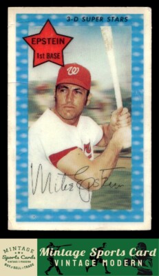 1971 Kellogg's 3-D Super Stars - Mike Epstein - #34 Washington Senators ...