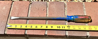 Vintage Craftsman Flat Head Screw Driver 41588 16" long 3/8" wide head ...