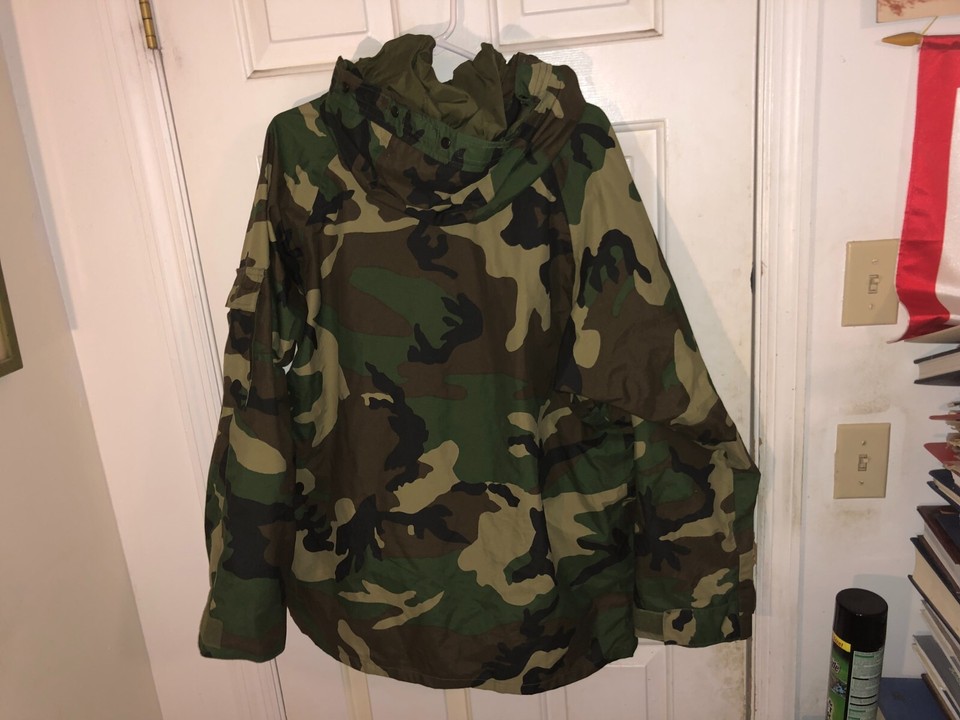 US Army Woodland Camo Cold Wet Weather Parka Large Regular | eBay