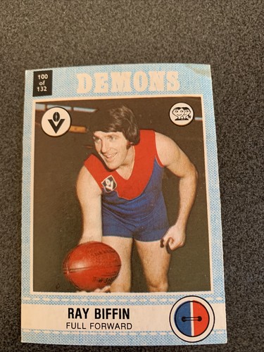 1977 VFL Scanlens (100) Ray Biffin Melbourne GC | eBay