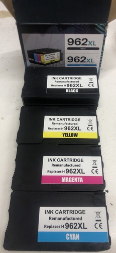 4 Pack 962XL Printer Ink For HP OfficeJet Pro 9010 9015 9016 9018 9020 ...