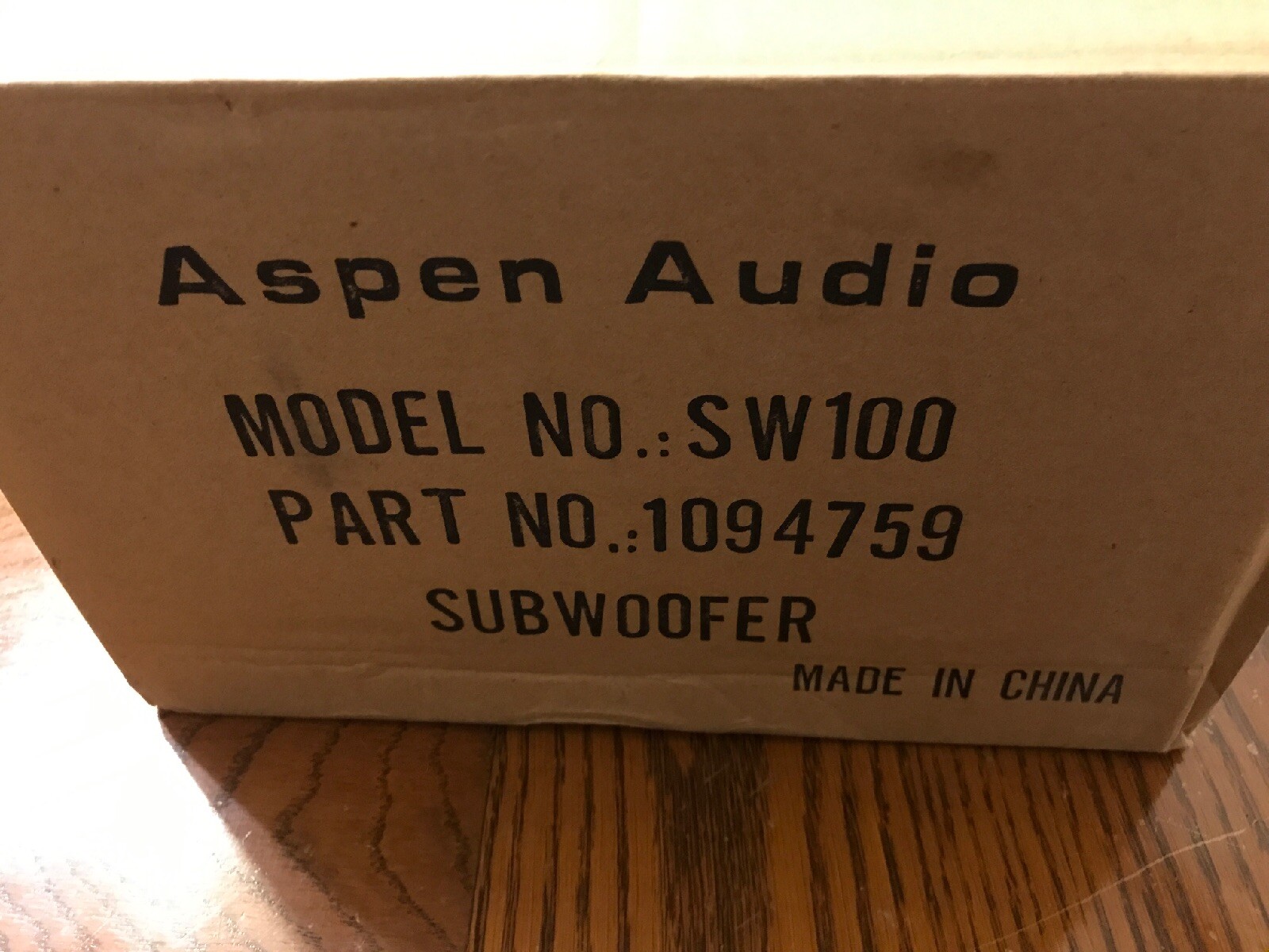 Aspen Audio SW100 Computer/ Media 20 Watt Subwoofer (NEW) Qty-1 SAME ...