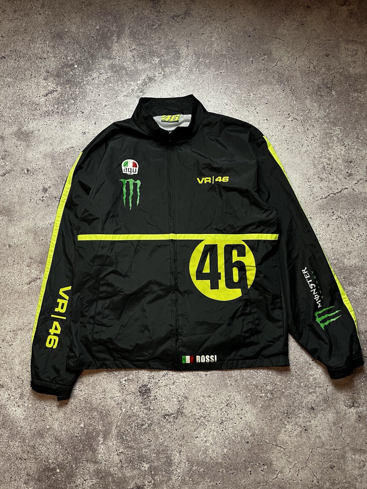 Mens VR 46 Monster Energy Racing Jacket/Windbreaker V… - Gem
