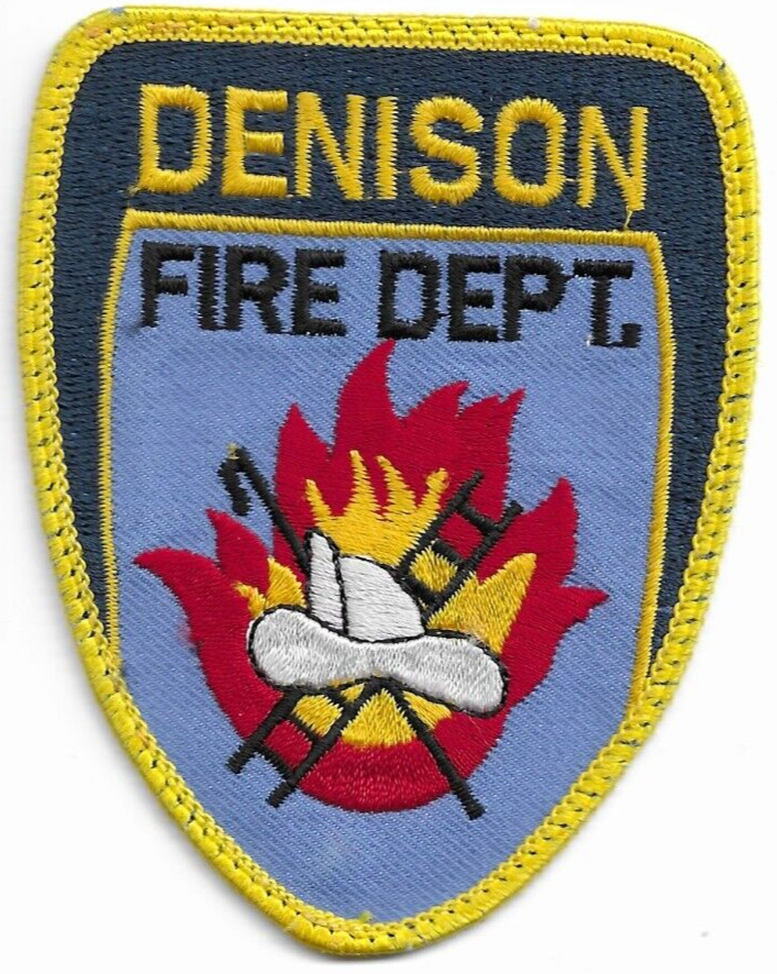 USED - Denison Fire Dept., Texas (2.75" x 3.5" size) fire patch | eBay