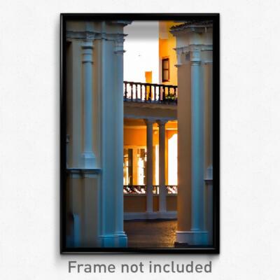 Pixel Art Poster - Smooth Spanish Architecture (8 Bit Video Game Print ...