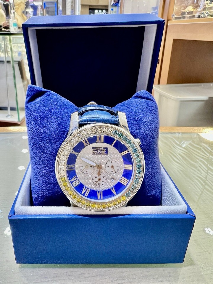 Blue Freeze Diamond Watch | eBay