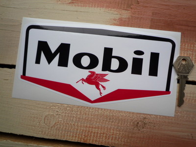 MOBIL Gas Station Classic Car STICKERS 8" Pair 50s Petrolania Race ...