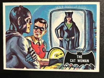 Topps #25 Cat Woman 1966 Black Bat ManTrading Card Original | eBay