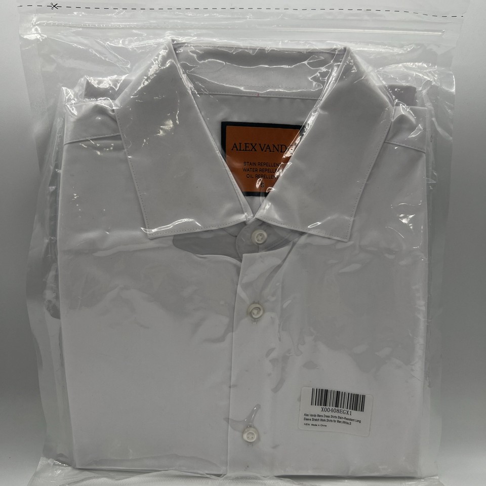 Alex Vando Mens Dress Shirt Regular Fit Long Sleeve Stretch Dress Shirt ...