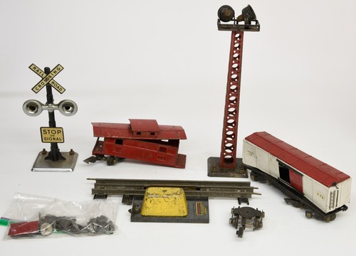 American Flyer Train PREWAR Accessories Lot RR Cross Switch Track O ...