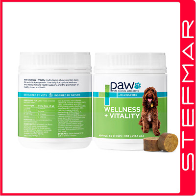 Paw Wellness+Vitality Multivitamin Chews 300g | eBay