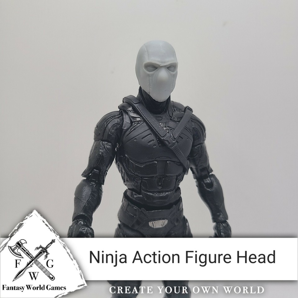 Compatible Ninja Head for Marvel Legends & GI Joe Classified 1/12 ...
