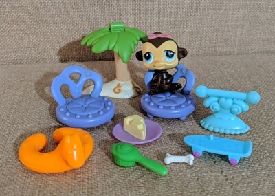 Littlest Pet Shop Toy Lot LPS Bundle Of 10. 1 Pet 9 Accessories | eBay