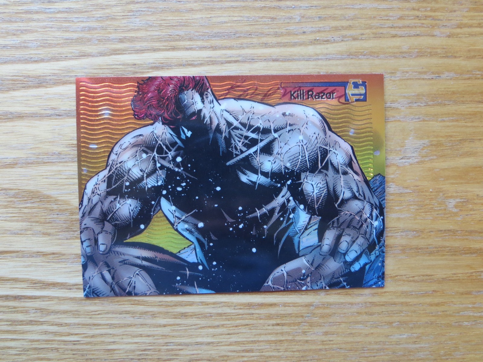 95' TOP COW CYBER FORCE CHROMIUM KILLRAZOR CARD SIGNED BRANDON PETERSON ...