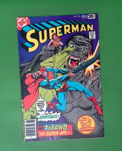 Superman #324 Vol. 1 1978 DC Comics Newsstand Mid Grade Comic Book H79 ...
