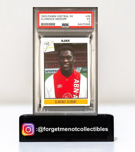 Rare Panini Voetbal 94 #49 1994 Clarence SEEDORF Rookie RC Sticker PSA ...