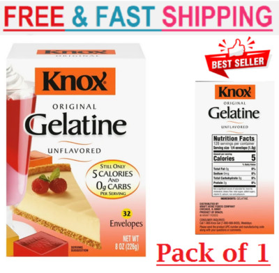 New Knox Original Unflavored Gelatin, 32 ct Packets.Best Price | eBay