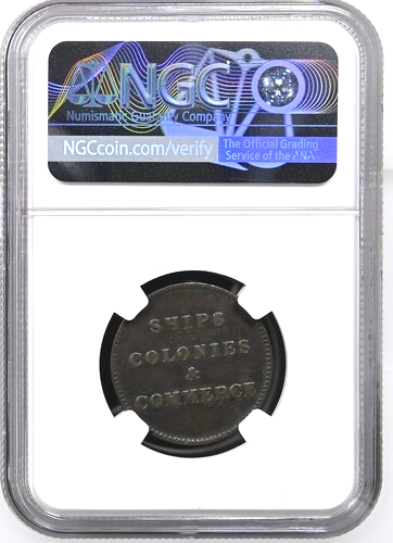 1835 Canada Prince Edward Island, 1/2 Penny Token NGC VF 35, Charlton ...