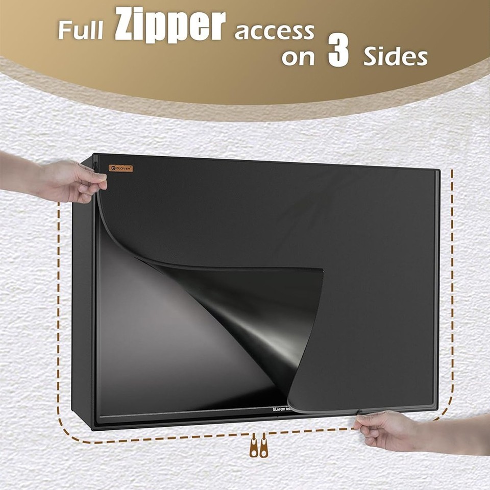 30"-65" Outdoor TV Cover Waterproof Weatherproof Heavy Duty Television ...