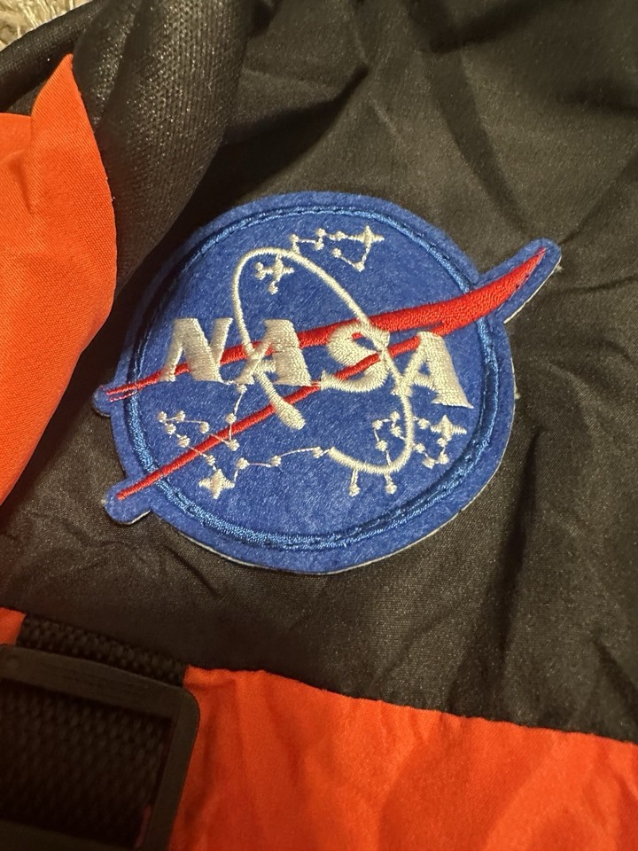 Orange NASA Astronaut Costume with Helmet — Kids Size Medium | eBay