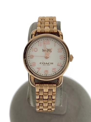 COACH Quartz watch/analog/stainless steel/BEG/GLD | eBay UK