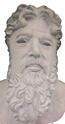 Zeus Greek God mask, Renaissance fair. Halloween party mask, masquerade ...