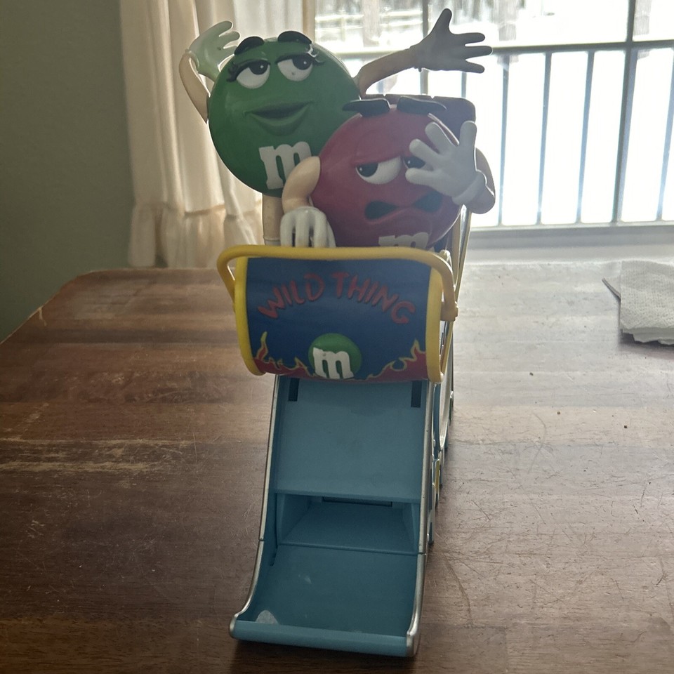 M&M's Candy Dispenser Wild Things Roller Coaster Red Green Mars ...