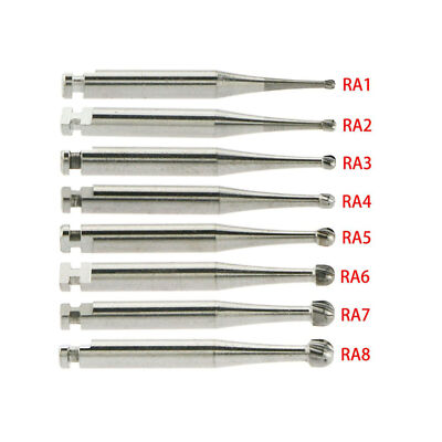 5 Pcs/Pack Dental Carbide Bur RA Round For Slow Speed Latch Type Burs 1 ...