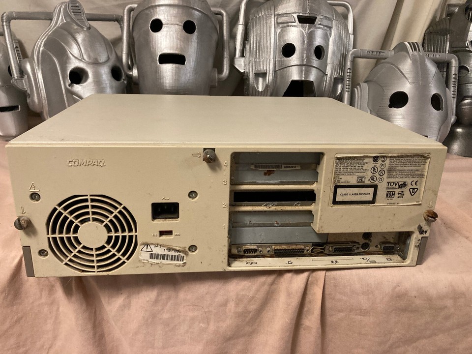 compaq deskpro 575 case, with motherboard, power supply, and floppy ...