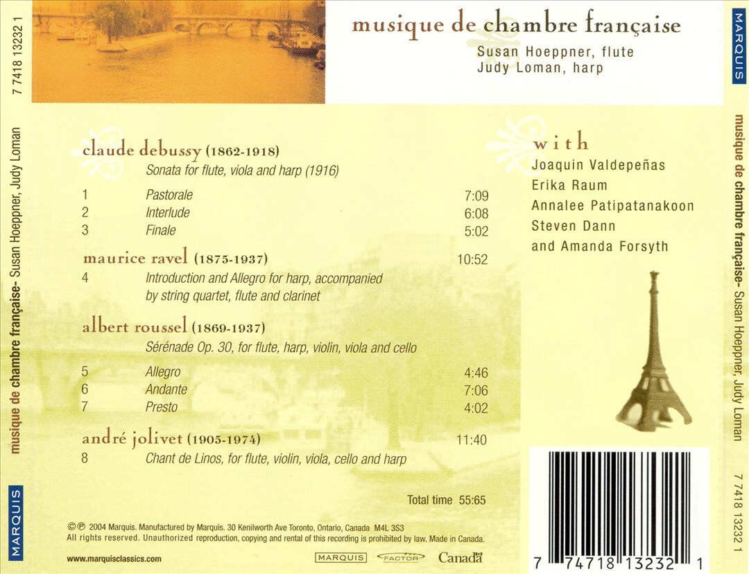 Musique De Chambre Francaise by Hoeppner, Susan / Loman, Judy & Friends ...