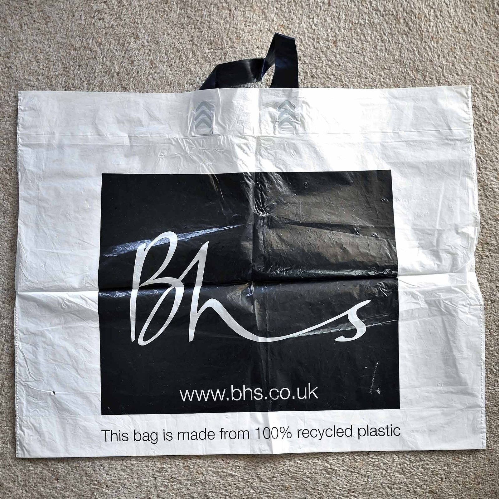 * Vintage BHS plastic carrier bag 1 * (approx 59cm x 46cm) | eBay UK