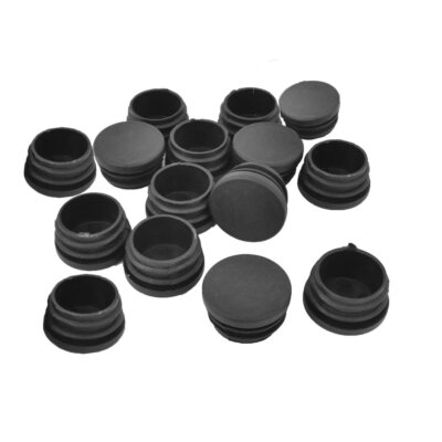 15pcs Round Plastic Plug End Tube Insert Cap 1-3/8" 35mm OD Tubing End ...