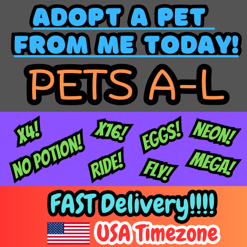 ADOPT A PET FROM ME! Mega Neon Fly Ride No Potion FAST DELIVERY! USA ...