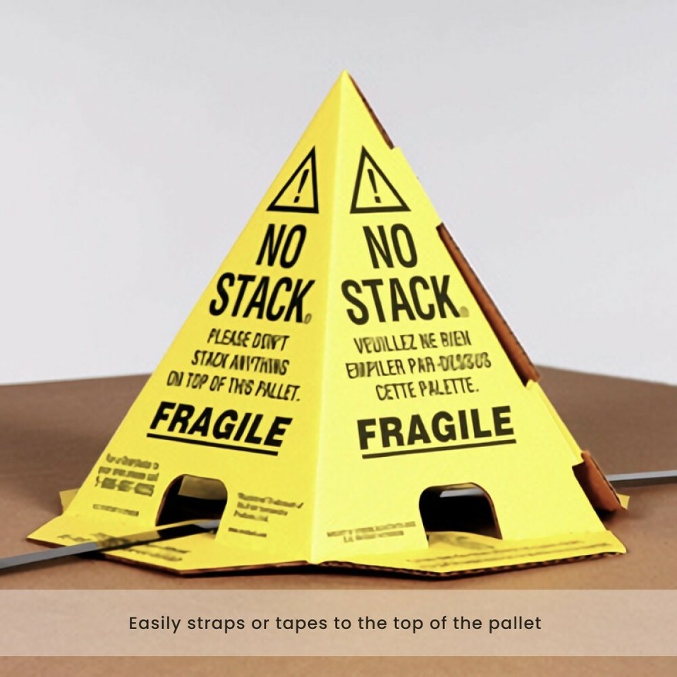 Do Not Stack Pallet Cones - Yellow/Black Tri-Lingual (Pallet Cones ...