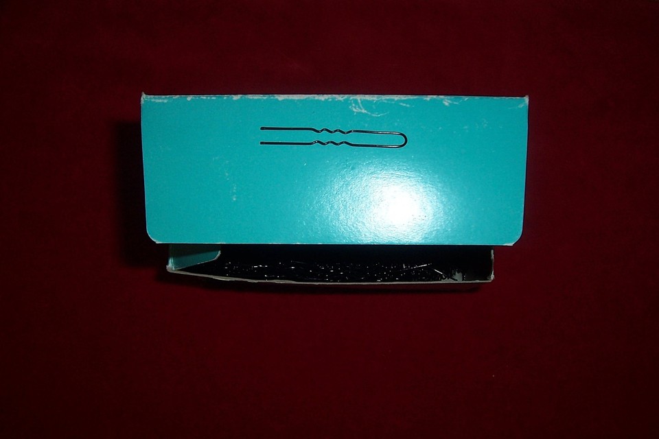 Vtg Box Diane Hair Pins No. 480 Invisible Ball Pointed Tips Black 1 3/4 ...