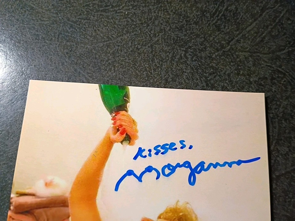 MORGANNA THE KISSING BANDIT Hand Signed Autograph 4X6 Photo - SEXY ...