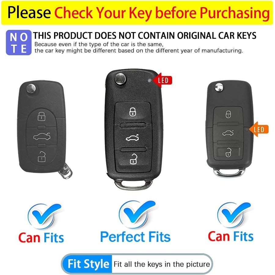 Key Fob Cover Premium Soft TPU with Keychain Key Case Shell 360 Degree ...