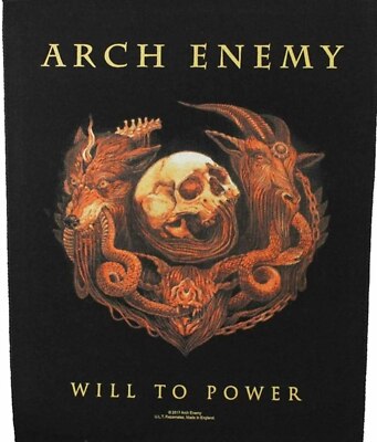 Large Arch Enemy Will To Power Sew On Battle Jacket Back Patch | eBay