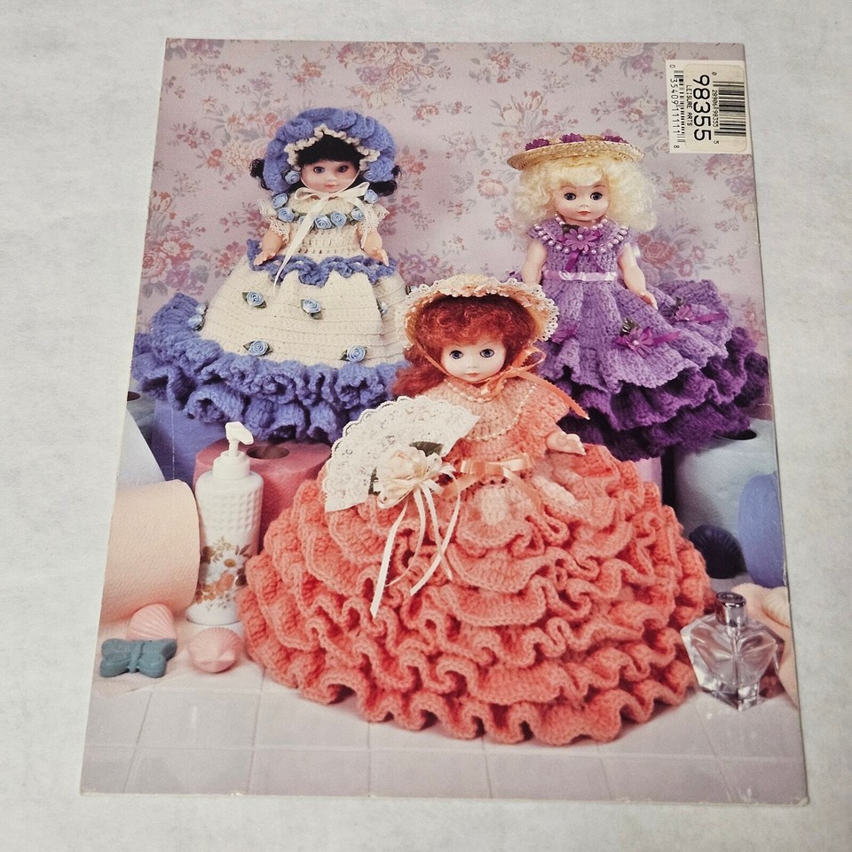 Crocheted Bathroom Tissue Dolls 6 Designs for 8" Pillow Doll Forms ...