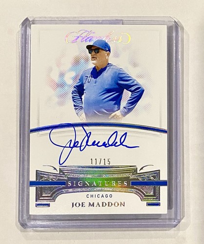2021 Panini Flawless Joe Maddon ON CARD Auto Autograph Gold SSP /15 ...