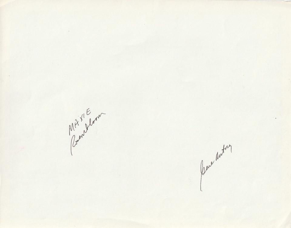 GENE AUTRY-JAKE LaMOTTA-MAXIE ROSENBLOOM DINNER PHOTO ANGELO DUNDEE ...