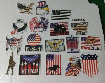 17 Patriotic Sticker Decals For Bumper Sk8board Laptop Etc. Exact Ones ...