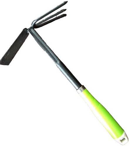 Garden Mini Hoe Rake weeding seeding Digging Plastic Handle 32cm Long ...